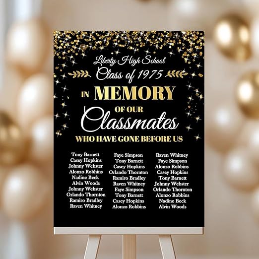 Amazon.com : Personalized In Memory of Classmates Class Reunion Any ...
