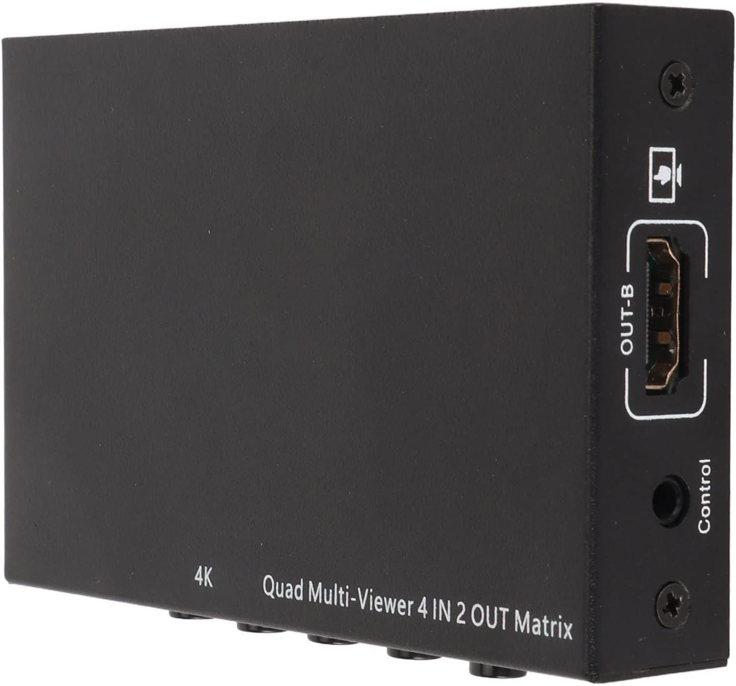 Shanrya HD Screen Splitter Metal Case Self Adapting EDID 4 In 2 Out ...