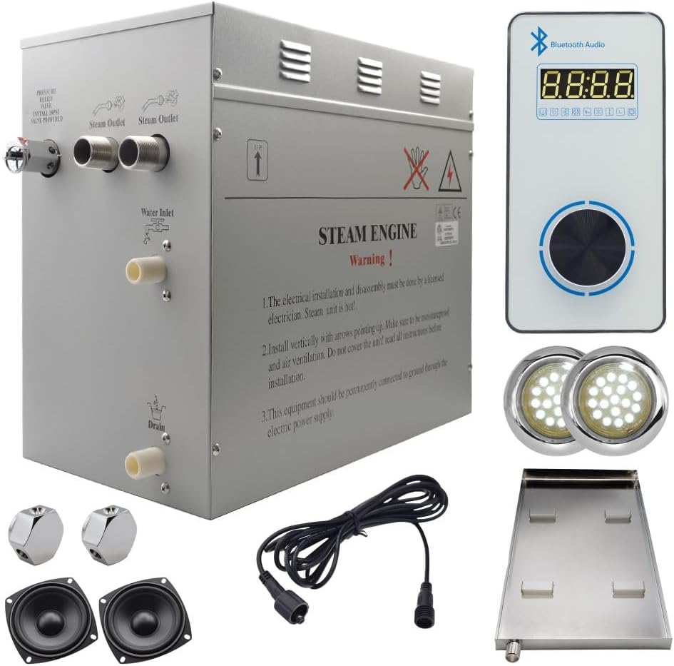 STEAM PLANET Superior Encore Plus 12 kW Steam Shower Generator Kit with ...