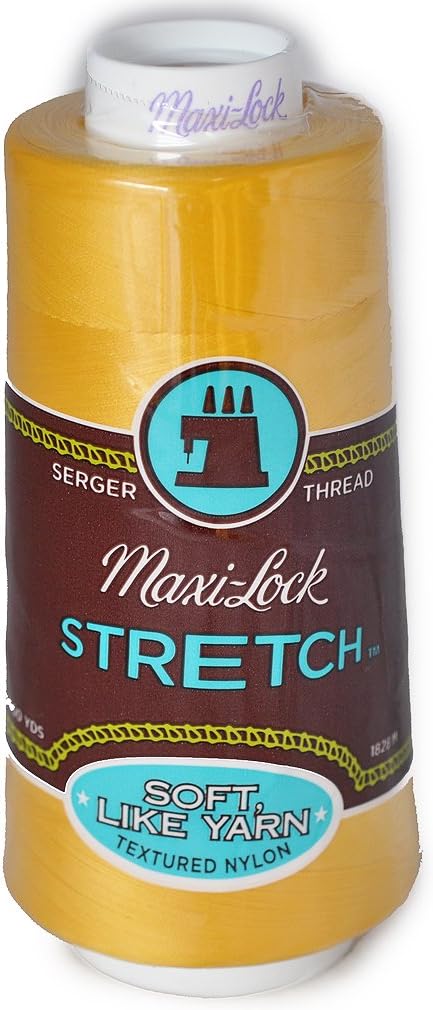 Amazon.com: Maxi Lock A&E Stretch Textured Nylon White Serger Thread ...