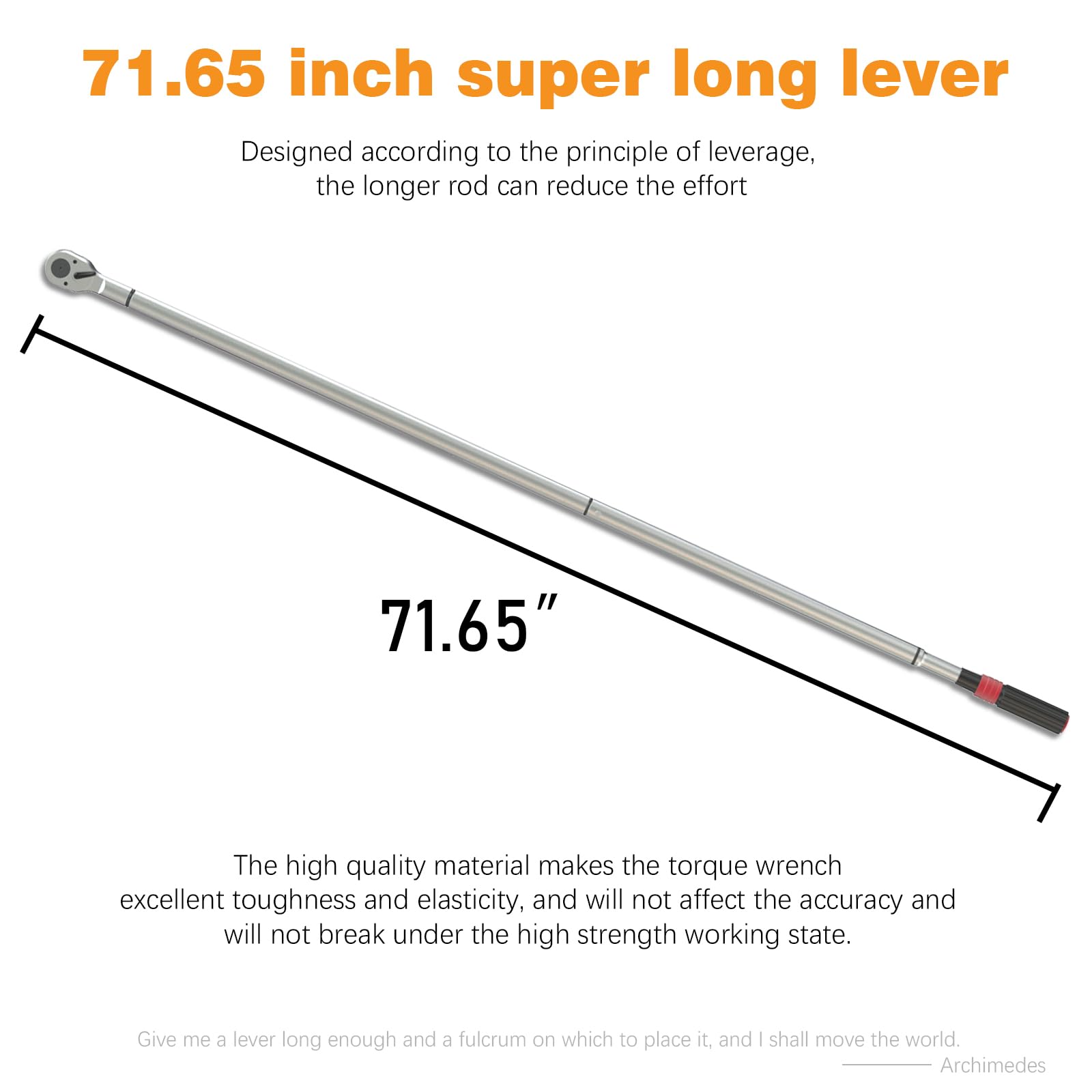 Snapklik.com : SuZhi 1-Inch Drive Click Torque Wrench 200-1000 FT.LB ...