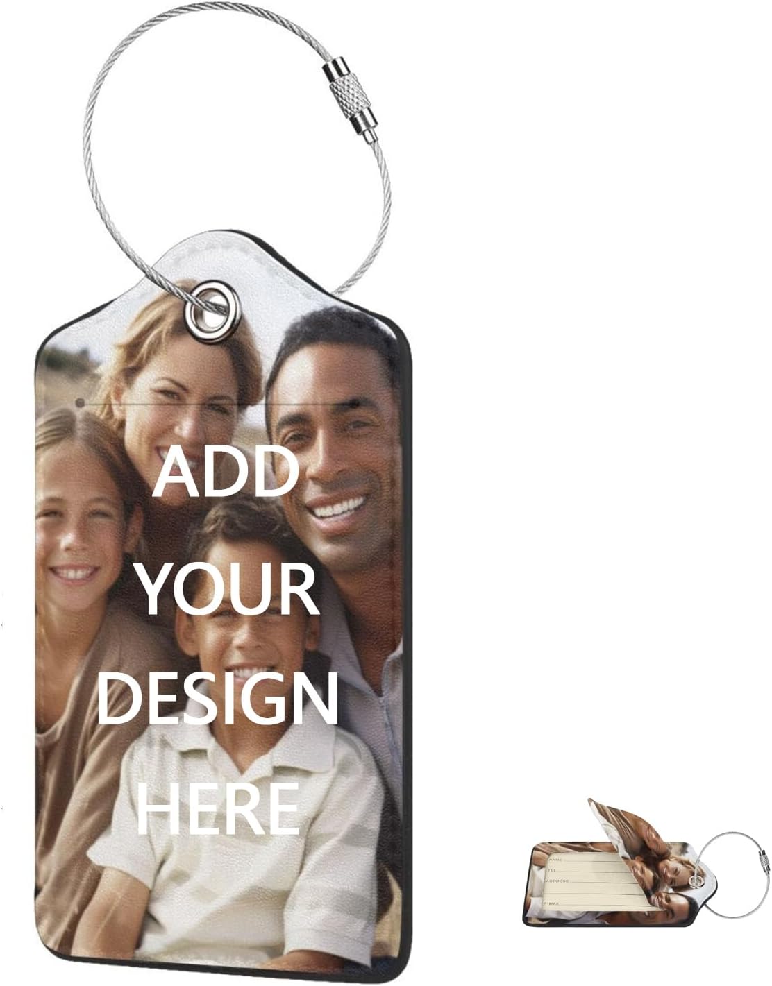 Amazon.com: Custom Luggage Tag Hangtag Flexible Identification Tag for Luggage and Baggage ...