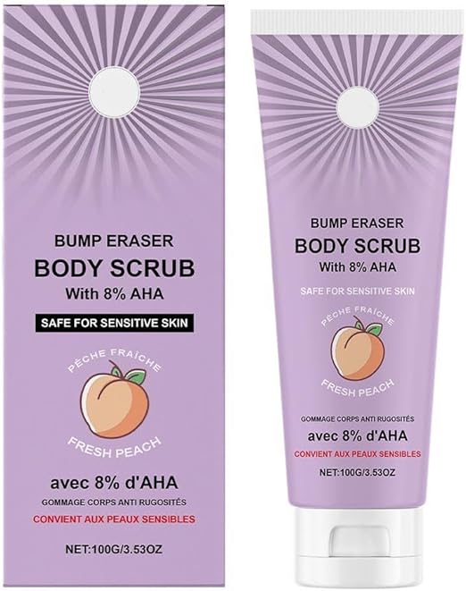 KP Bump Eraser Body Scrub with 10% AHA,Keratosis Pilaris Exfoliator ...
