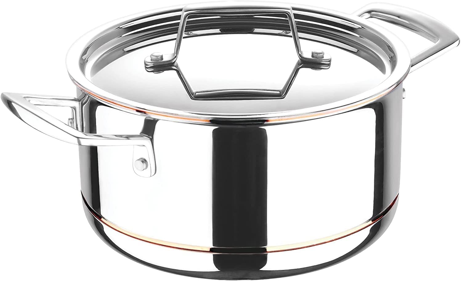 MasterPro Copper Core 5 Ply 7.6L Stock Pot with Stainless Steel Lid ...