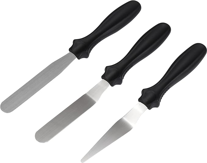 Amazon.com: Kitchtic Icing Cake Spatulas - Stainless Angled Steel ...
