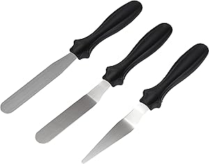 Amazon.com: Kitchtic Icing Cake Spatulas - Stainless Angled Steel ...