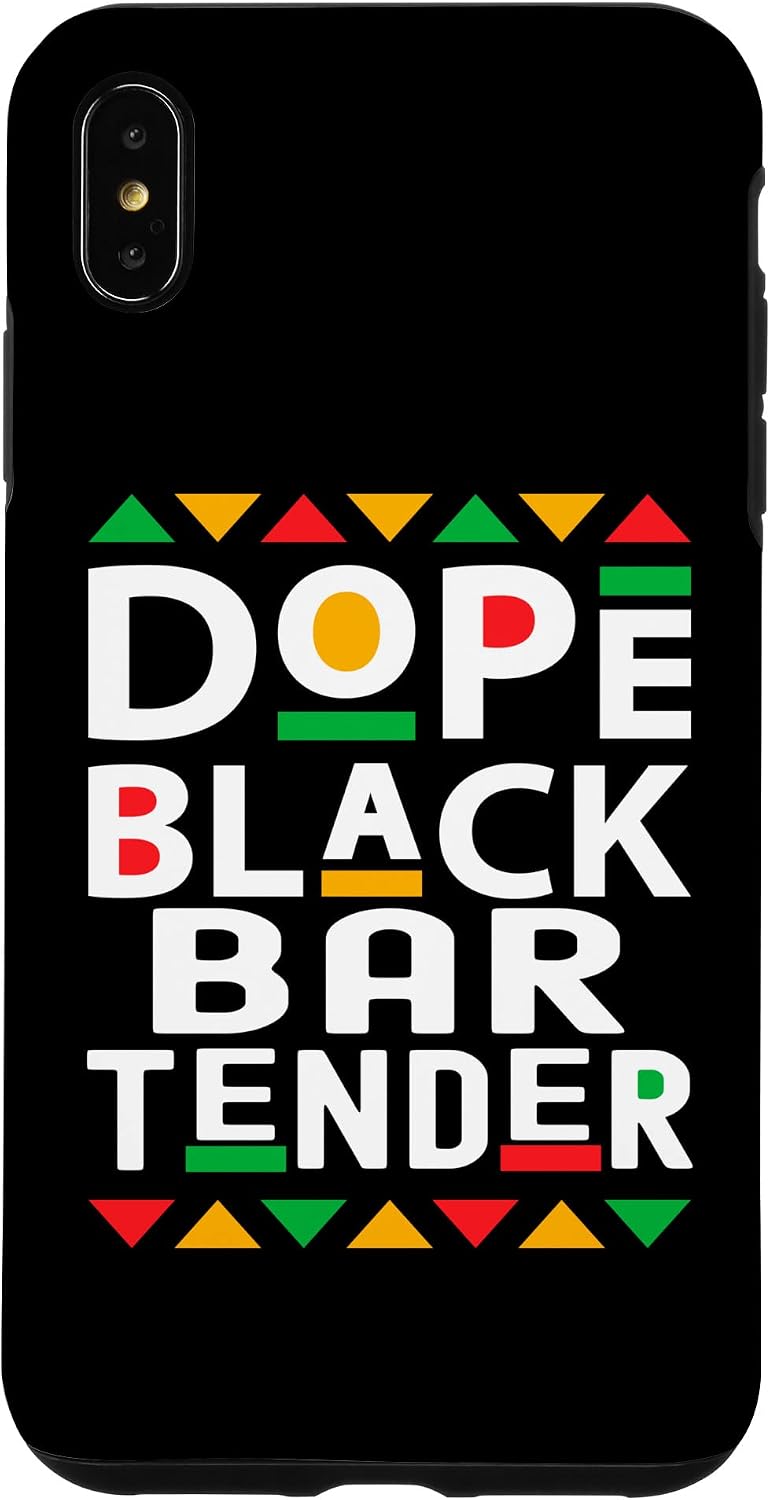 Amazon.com: iPhone XS Max Dope Black Bartender Black History Month ...