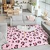 Amazon.com: Living Room Area Rug - 6x9 Kids Room Fluffy Bedroom Pink ...