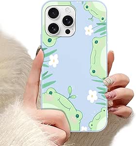 Amazon.com: Kawaii Frog Phone Case for iPhone 16e Case Animal Print ...