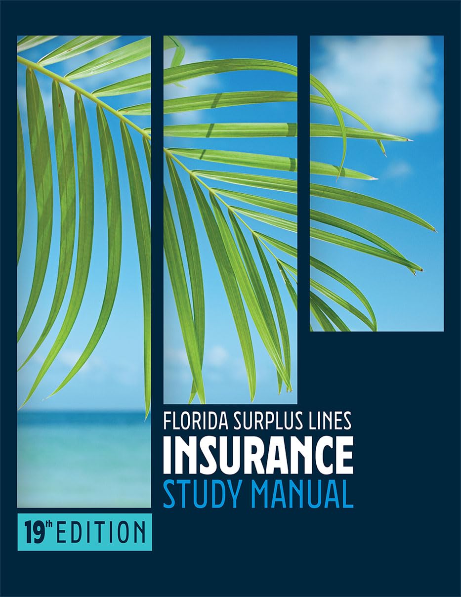 Amazon.com: Florida Surplus Lines Insurance Study Manual: 19th Edition ...
