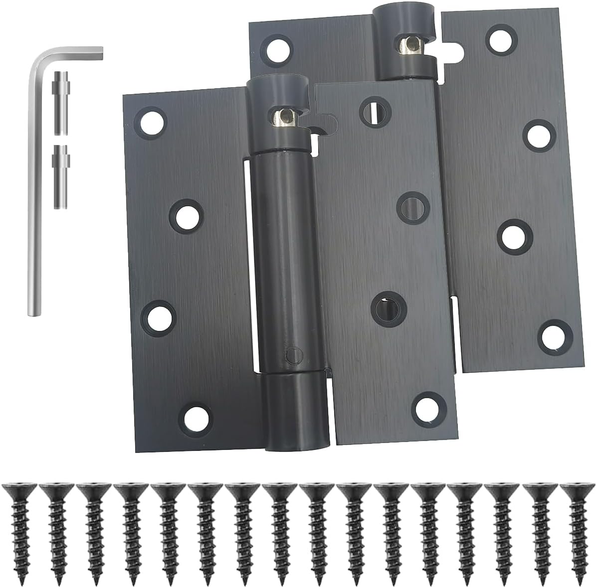 Hoobar 2 Pack Heavy Duty Stainless Steel Self Closing Door Hinges 4 ...