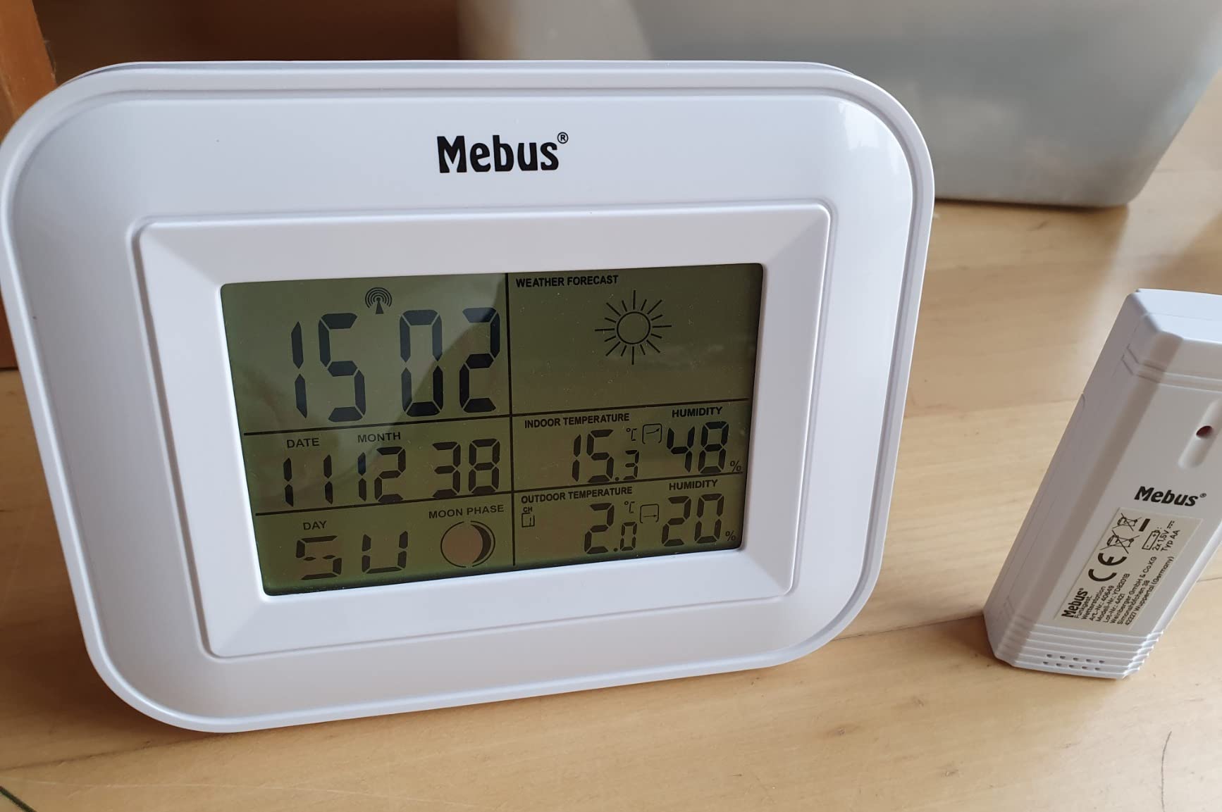 Estación Meteorológica Para Casa MEBUS Funkgesteuerte Wetterstation Mit ...