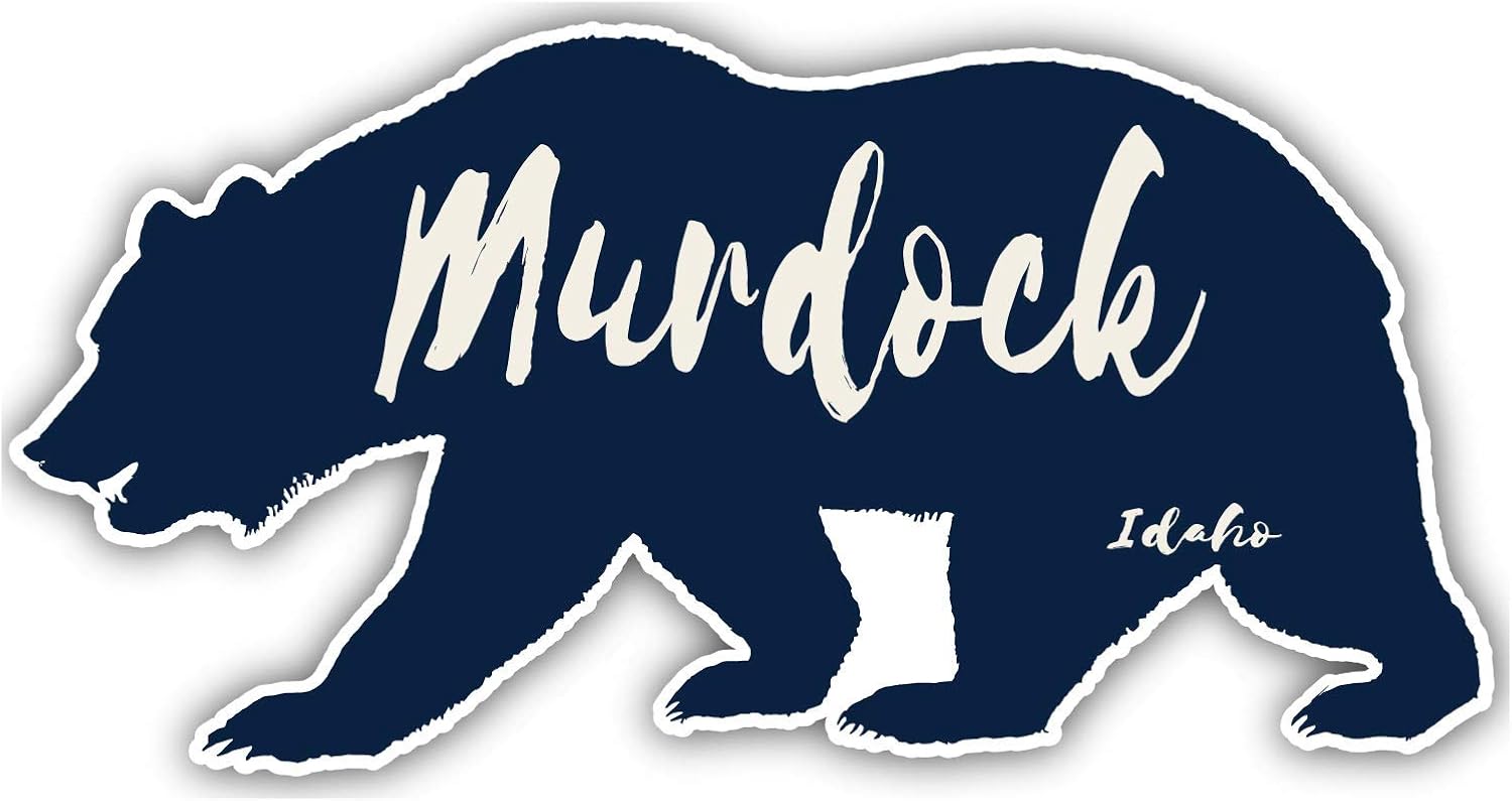 Amazon.com: Murdock Idaho Souvenir 5x2.5-Inch Vinyl Decal Sticker Bear ...