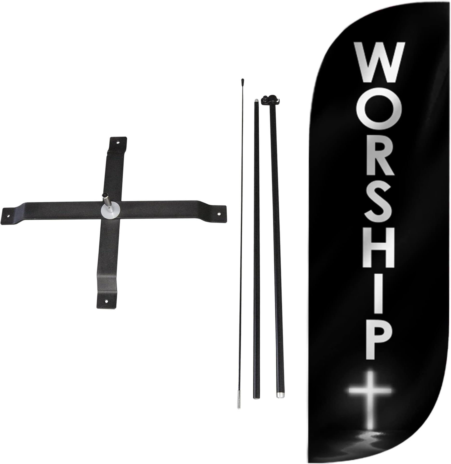 Amazon.com : Welcome Worship With Us Outdoor Church Feather Banner ...
