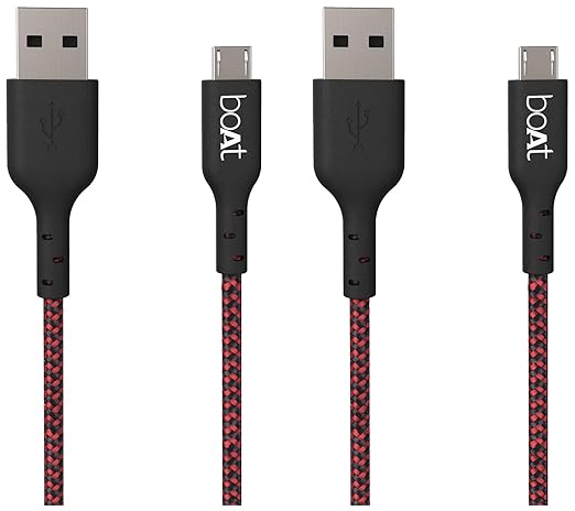 boAt Micro USB 150 Tangle-Free, Sturdy Micro USB Cable with 3A Fast ...