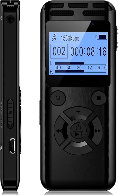 64GB Digital Voice Recorder, Wevoor Voice Activated Recorder with ...