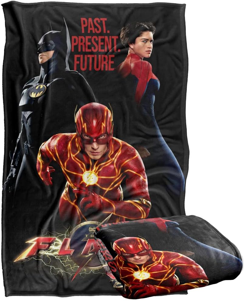 Amazon.com: The Flash Blanket, 36"x58" Batman Supergirl Team Silky ...