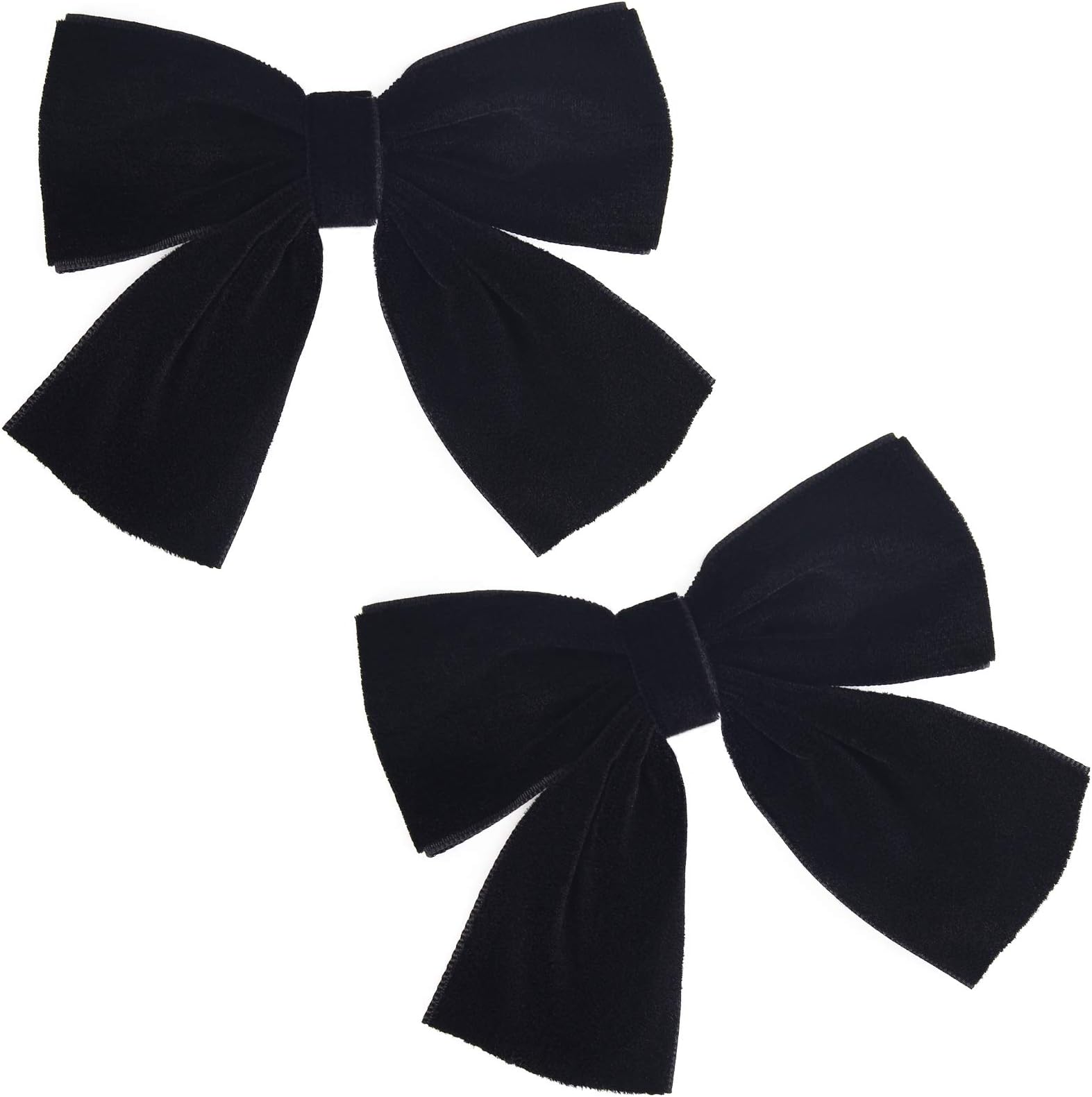 Amazon.com : 2PCS NEW YEAR Snow Flake Hair Bows Package, Red Bow and ...