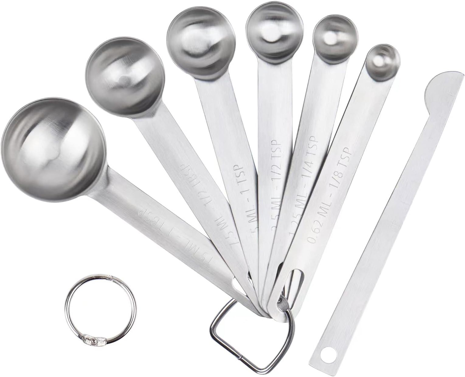 Amazon.com: 4Pcs Measuring Spoons Set, Premium Stainless Steel Metal ...