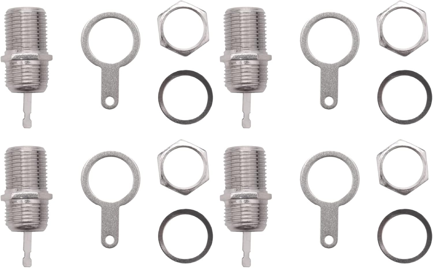 funyee 20 Pcs F Type Panel Mounted Socket Female Solder Connector ...