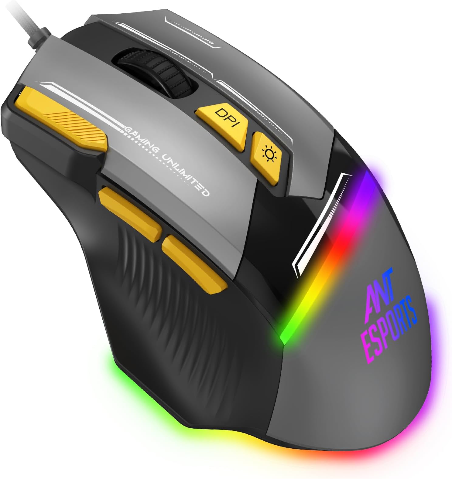 Amazon.in: Buy Ant Esports GM333 RGB Wired High End Optical Ergonomic ...