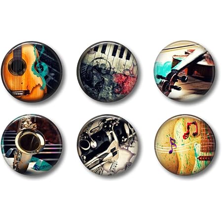 Amazon.com: Cute Locker Magnets For Teens - Music Band Orchestra Guitar ...