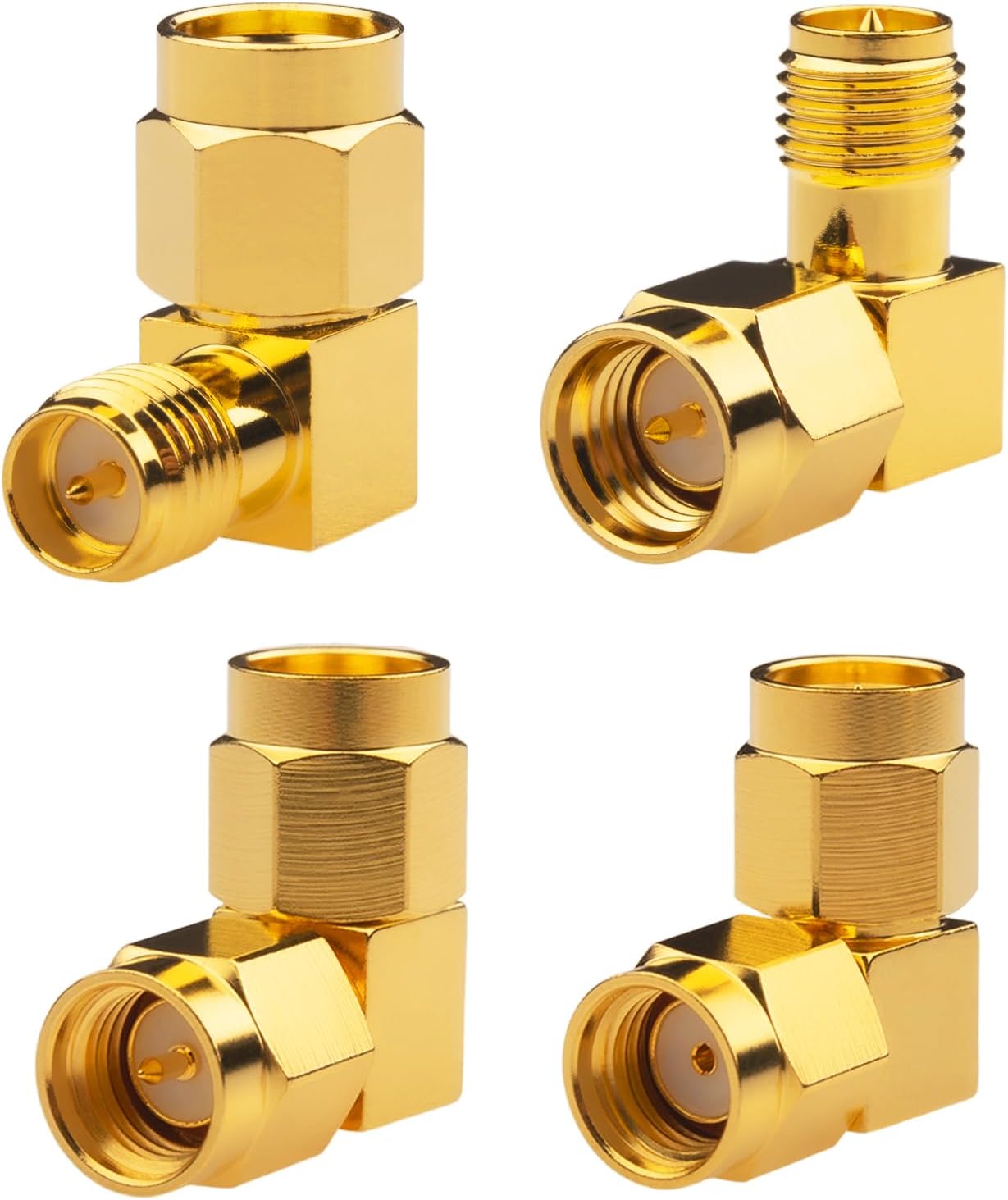 Amazon.com: Boobrie SMA Male Right Angle Connector Kit SMA Male to RP-SMA Male/Female 90 Degree ...