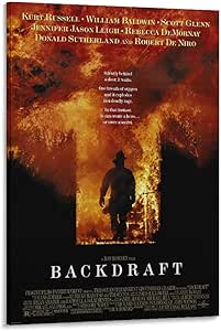 Amazon.com: Backdraft Action Movie Poster 1991 Kurt Russell Wall Art ...
