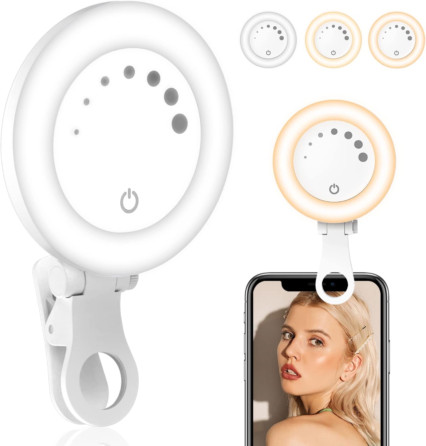 Amazon.com: LITTIL Selfie Mini - Rechargeable Selfie Ring Light for ...