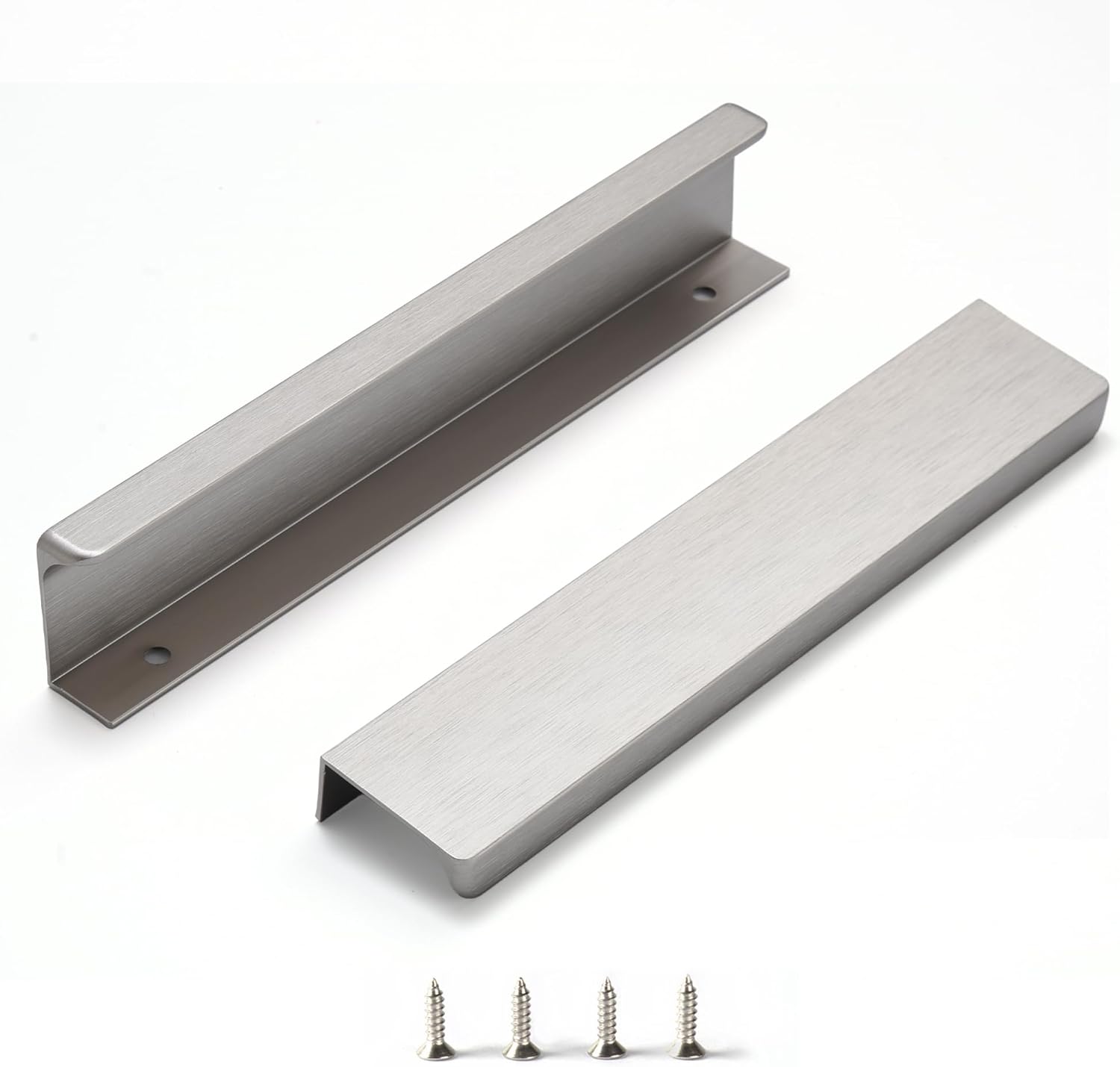 sunlithor Finger Pull for Cabinets Kitchen Drawer knobs Low Profile ...