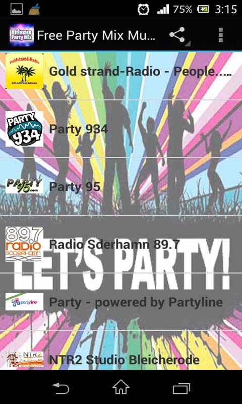 Free Party Mix Music Radios - App on Amazon Appstore