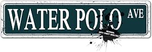 Amazon.com: Vintage Water Polo Street Sign Summer Sport Wall Art Metal ...