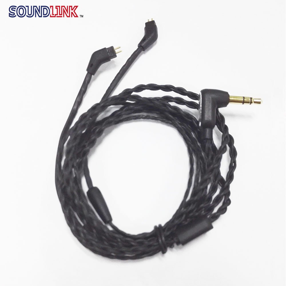 Generic without mic : ! Twisted IEM In-ear Monitor Cables Wires Mic ...