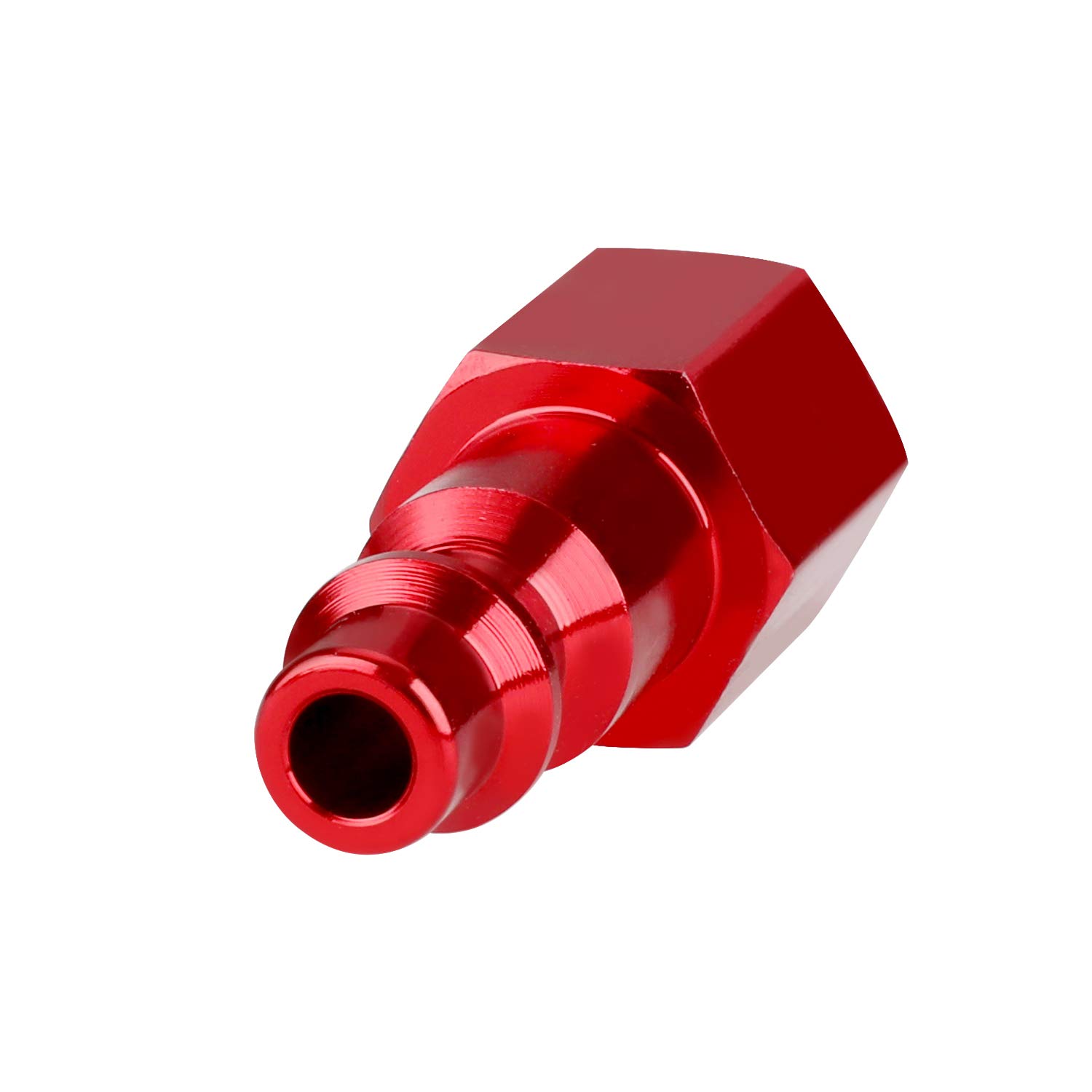 Snapklik.com : Color Fittings, 1/4FNPT Air Plug, I/M Type-Red, 10 ...