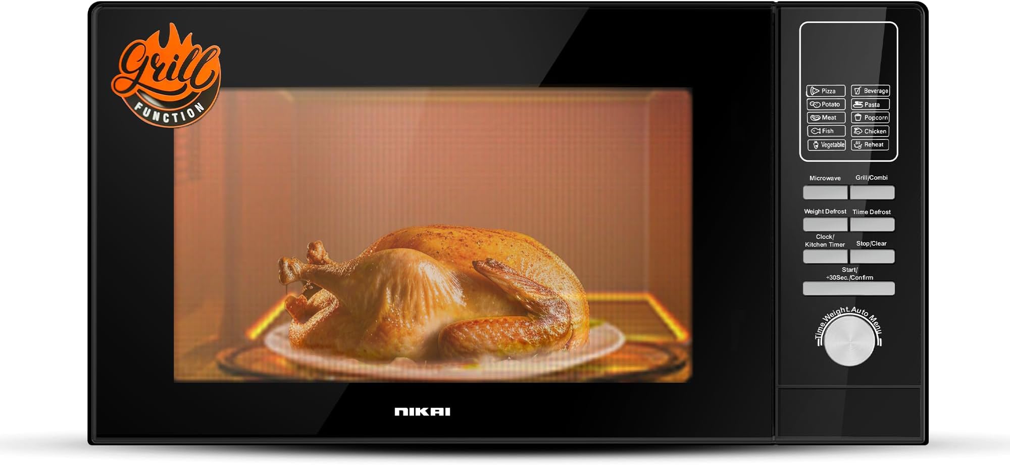 Midea 25L Digital Solo Microwave Oven with 10 Power Levels, 900W ...