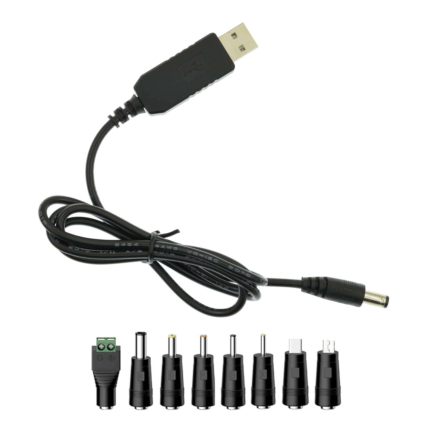 Amazon.com: YiKaiEn 5V USB to 12V DC Charging Cable,Universal Power ...