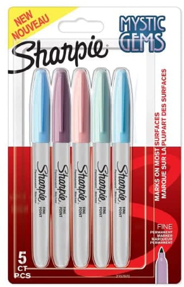 Sharpie Mystic Gems Markers pack of 5 : Amazon.co.uk: Stationery ...