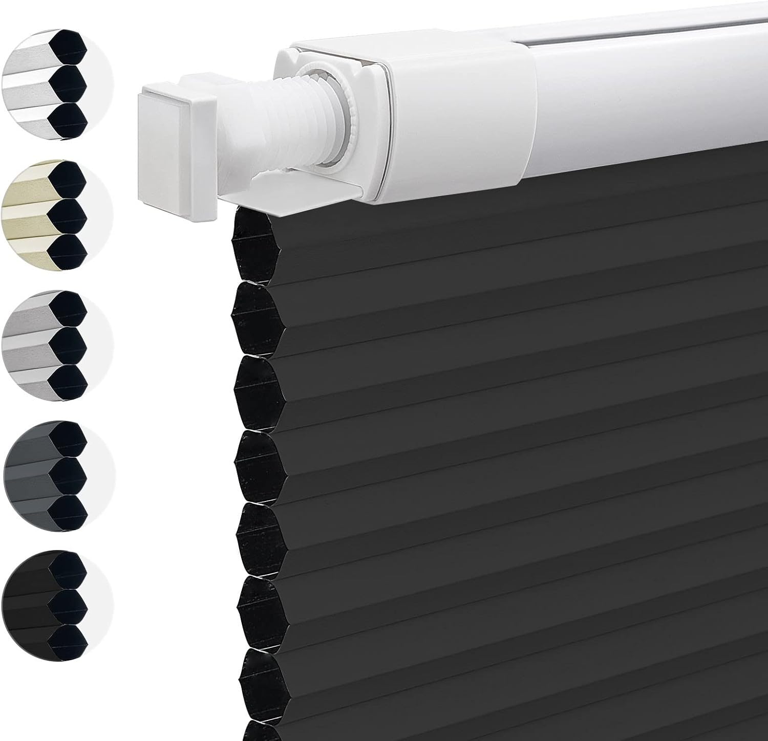 Amazon.com: Keego Cordless No Drill Cellular Blinds for Window Blackout ...