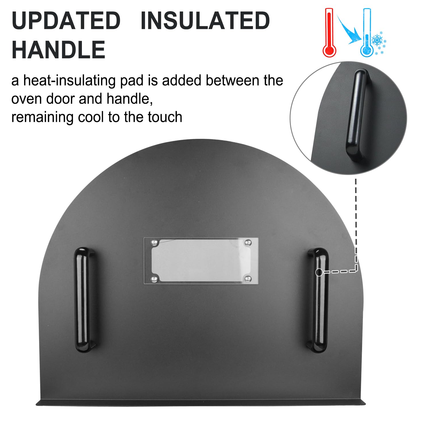 Snapklik.com : Karpevta Pizza Oven Door 25x20 Heavy Duty Steel Outdoor ...