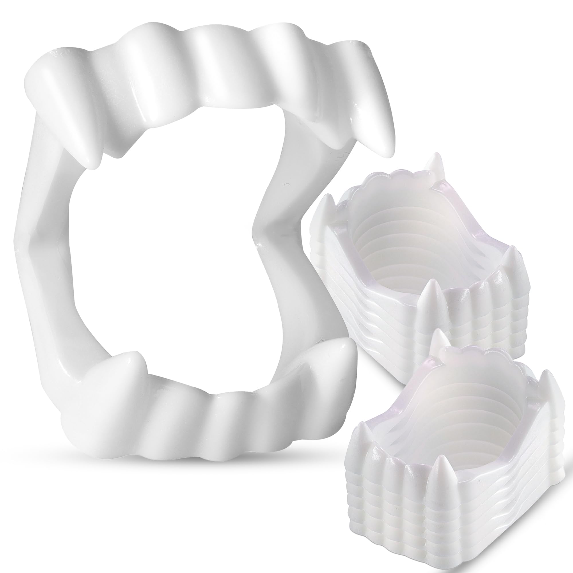 Amazon.com: Srenta Vampire Teeth Kids Size, White Fake Vampire Teeth ...