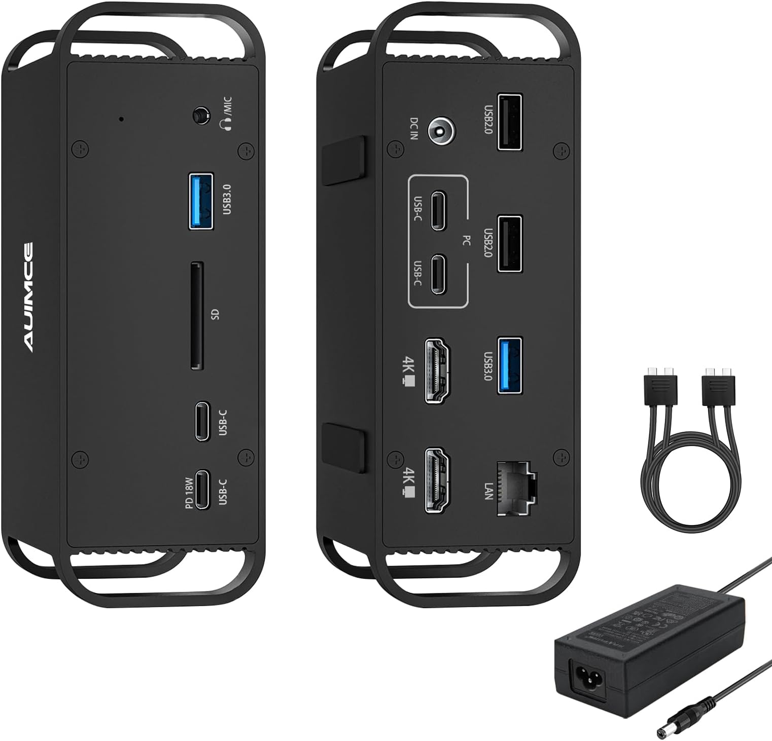 Amazon.com: MacBook Pro Docking Station Dual Monitor with 2 HDMI 4K ...