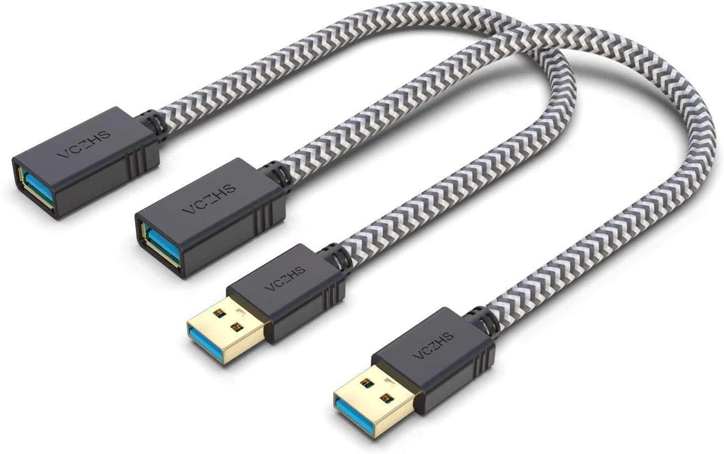 Amazon.com: Short USB Extension Cable 1 ft, VCZHS USB 3.0 Male to ...