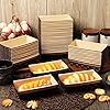 Amazon.com: 100 Pieces Paper Loaf Pans for Baking Kraft Bread Loaf Pan ...