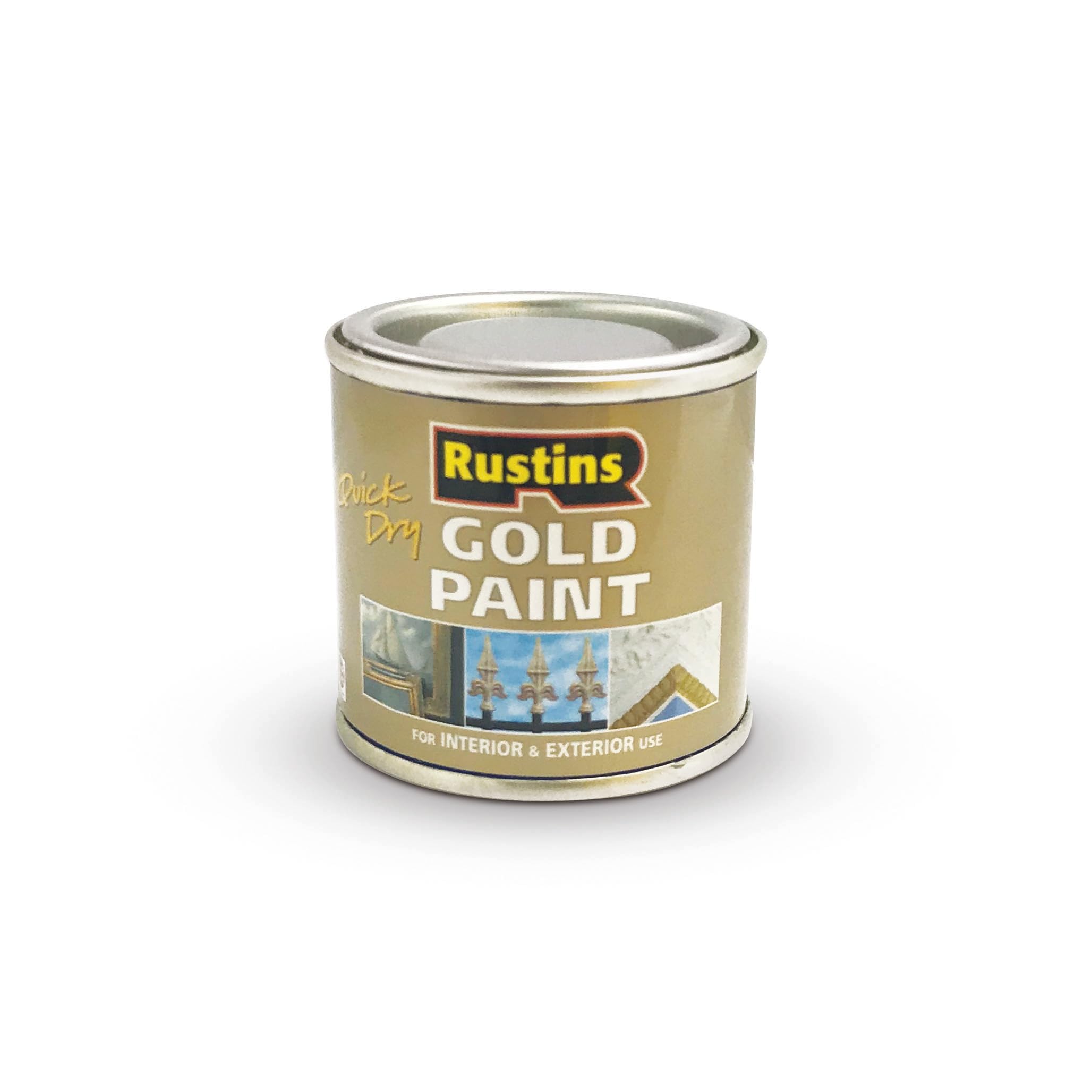 RUSTINS Quick Drying Gold Paint 100ml - Vibrant Color with Long-Lasting ...