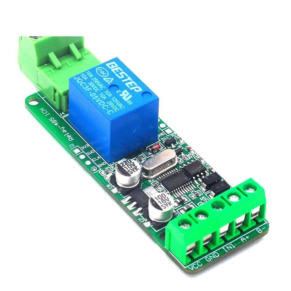 1PCS Modbus-Rtu 1 Channel 5V Relay Module Switch Input/Output RS485 / TTL Communication: Amazon ...