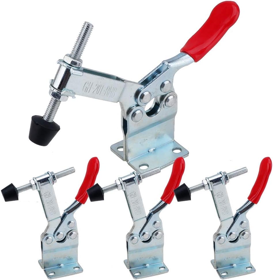 IMAGINE New 4PCS Hand Tool Toggle Clamp 201A Antislip Red Horizontal ...