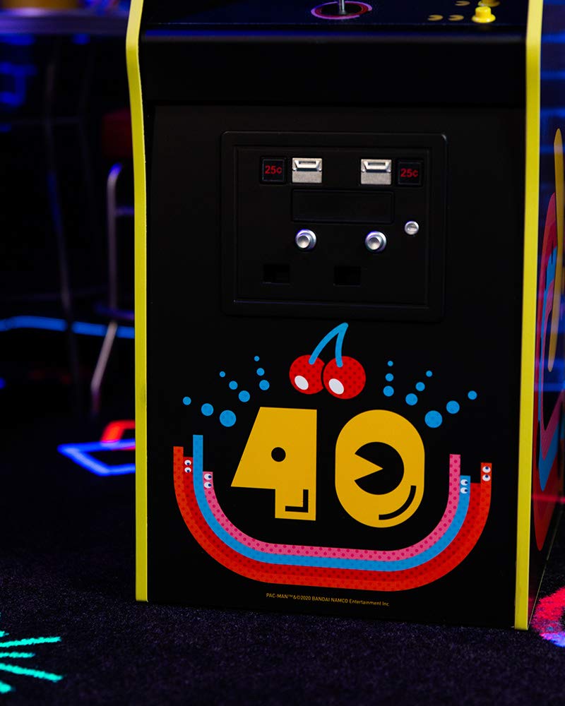 Quarter Arcades Official PAC-MAN 40th Anniversary 1/4 Sized Mini Arcade ...