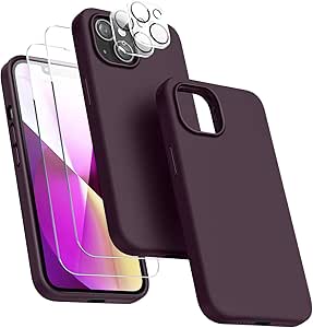 Amazon.com: Dssairo 5 in 1 Designed for iPhone 13 Case, with 2 Pack Screen Protector,2 Pack ...