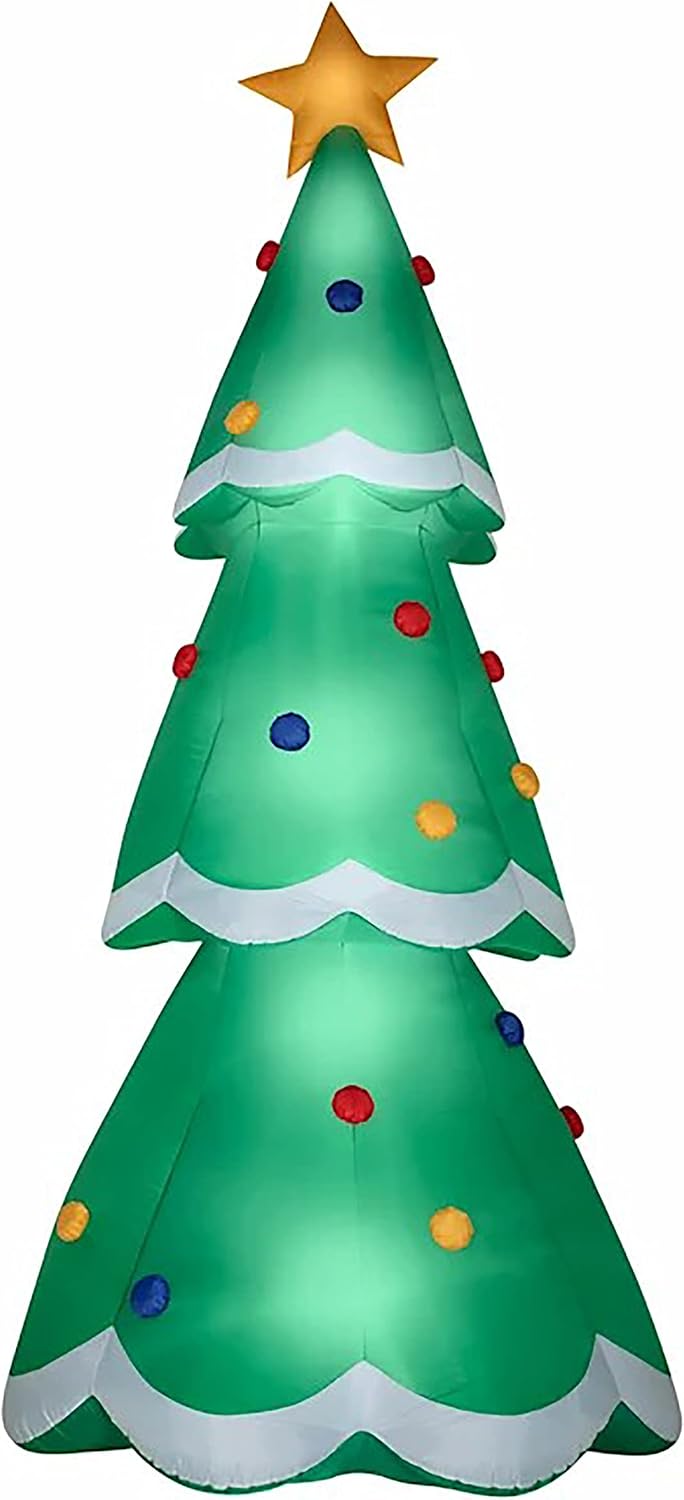 Amazon.com: Gemmy 20FT Tall Colossal Inflatable Christmas Tree with ...