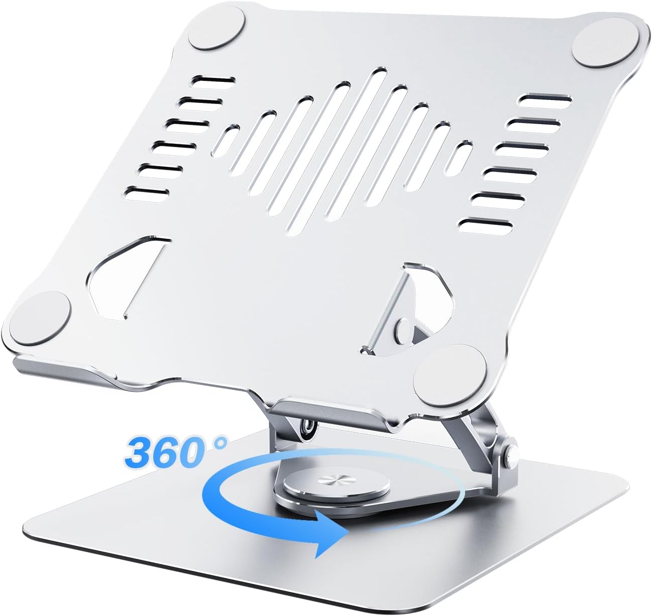 Amazon.com: SHUWEI Laptop Stand with 360° Rotating Base, Adjustable ...